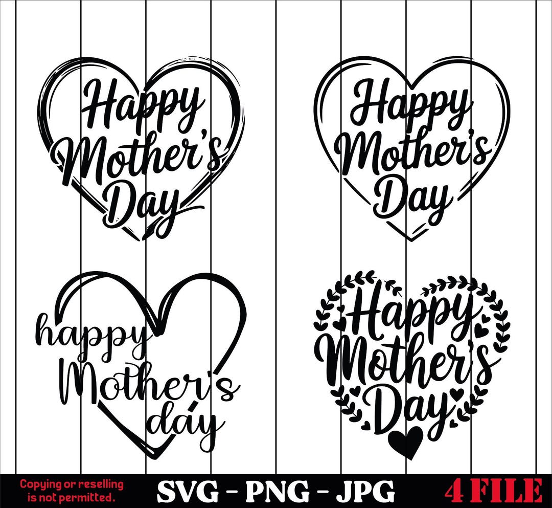 Happy Mother's Day SVG, Mothers Day Svg, Mothers Heart Svg, Mother Svg ...
