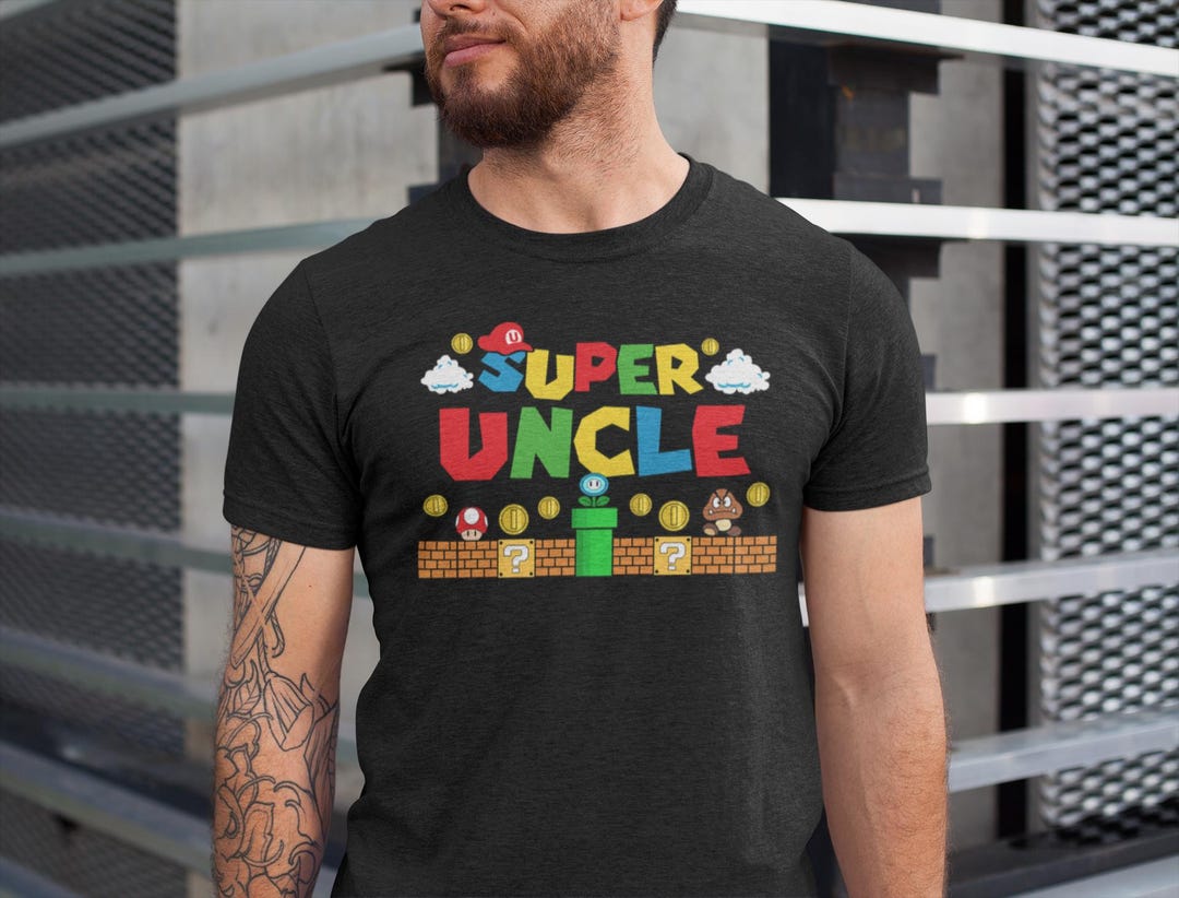 Funny Super Uncle Shirt, Gamer Uncle Tshirt, Father's Day Gift Tee ...