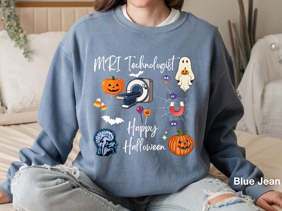 Halloween MRI Tech Sweatshirt, Radiology Halloween Pullover, MRI ...