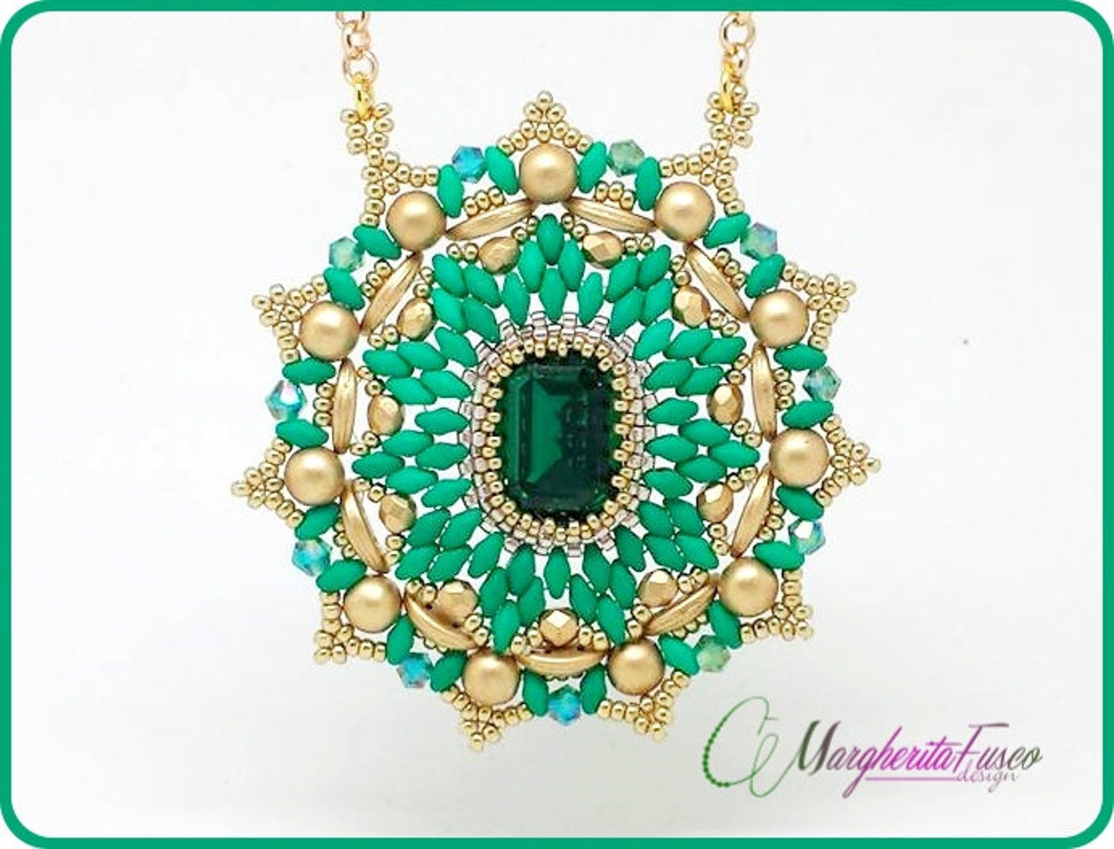Smeralda Pendant Beads Tutorial. Pdf Pattern How to Make a - Etsy