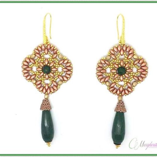 Superduo Earrings - Etsy