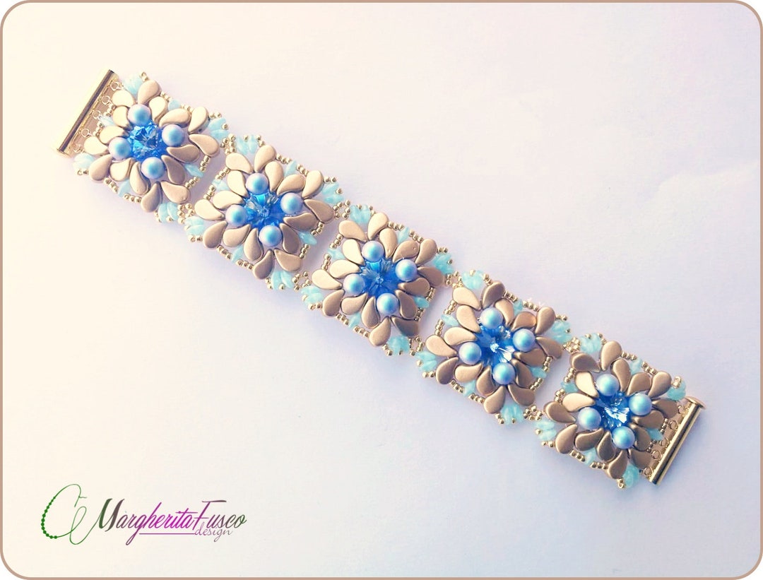 Eden Bracelet Pdf Tutorial. How to Make Eden Bracelet With Paisley ...