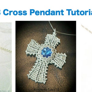 3 Cross Pendant Pattern Tutorial in One! Buy and Save 7 Dollars - Etsy