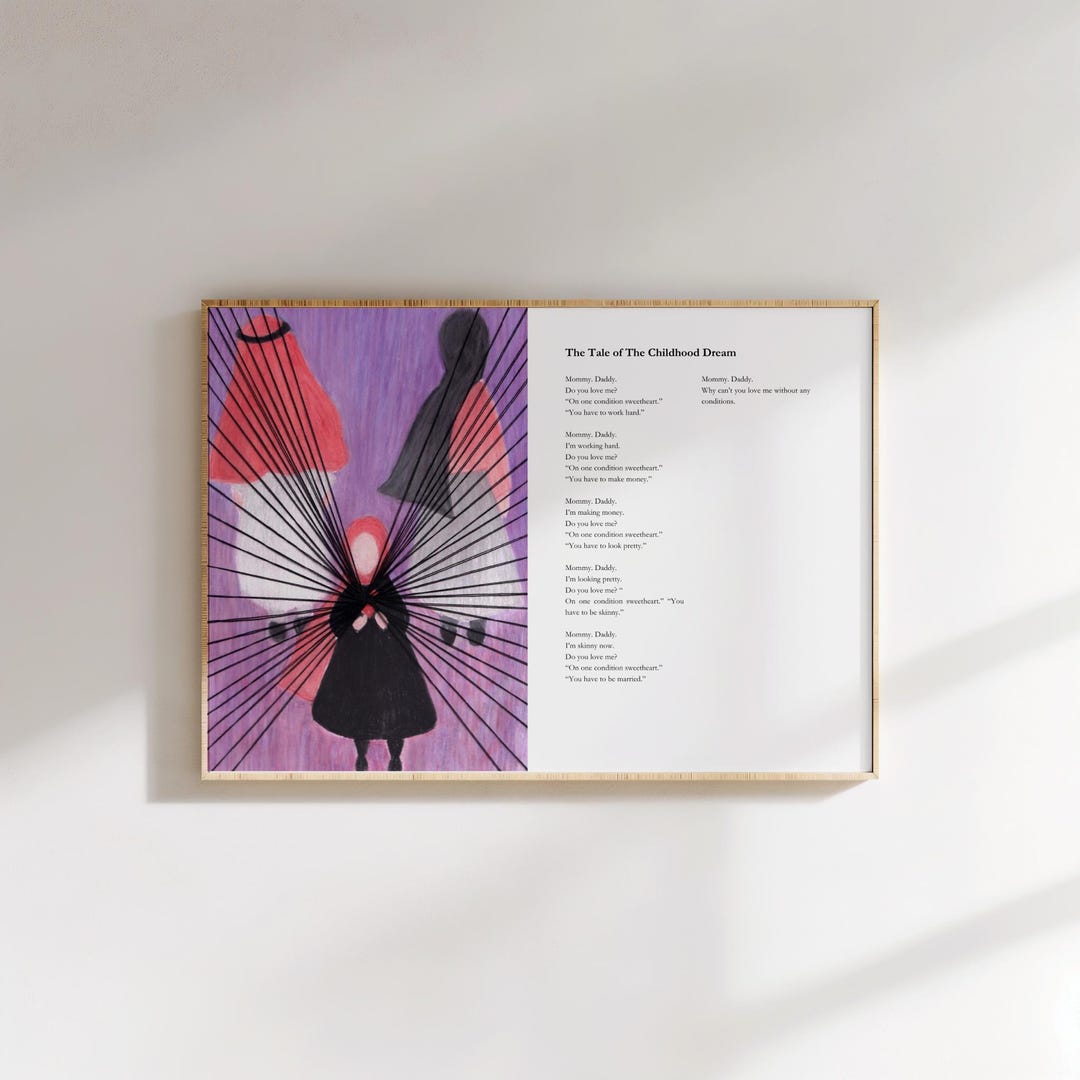 The Tale of the Childhood Friend Hand-made Illustration and Art Print ...