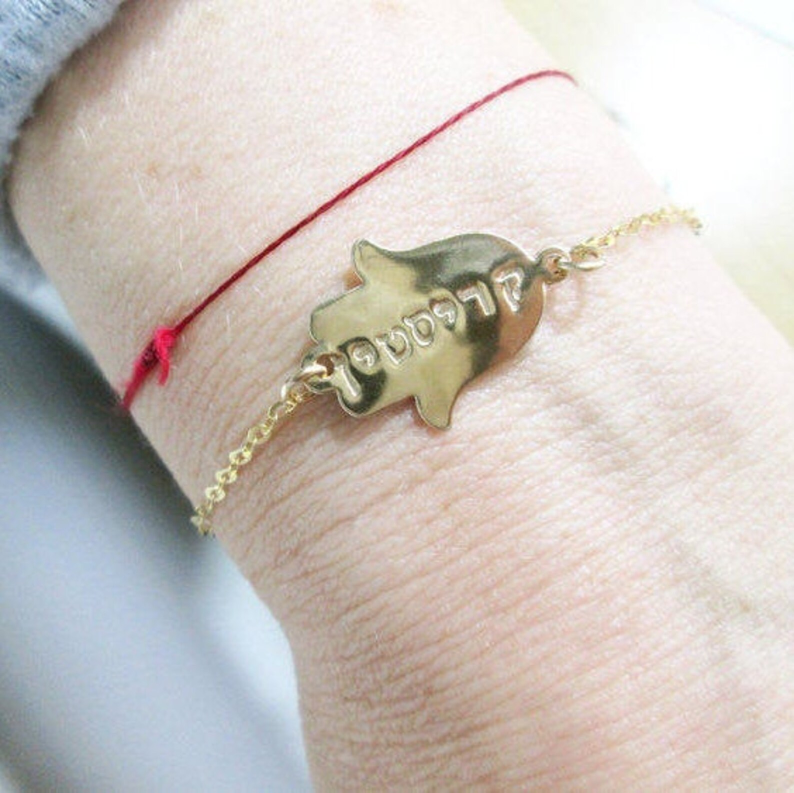 Red String Bracelet-Kabbalah Thin Thread Bracelet-Evil Eye | Etsy