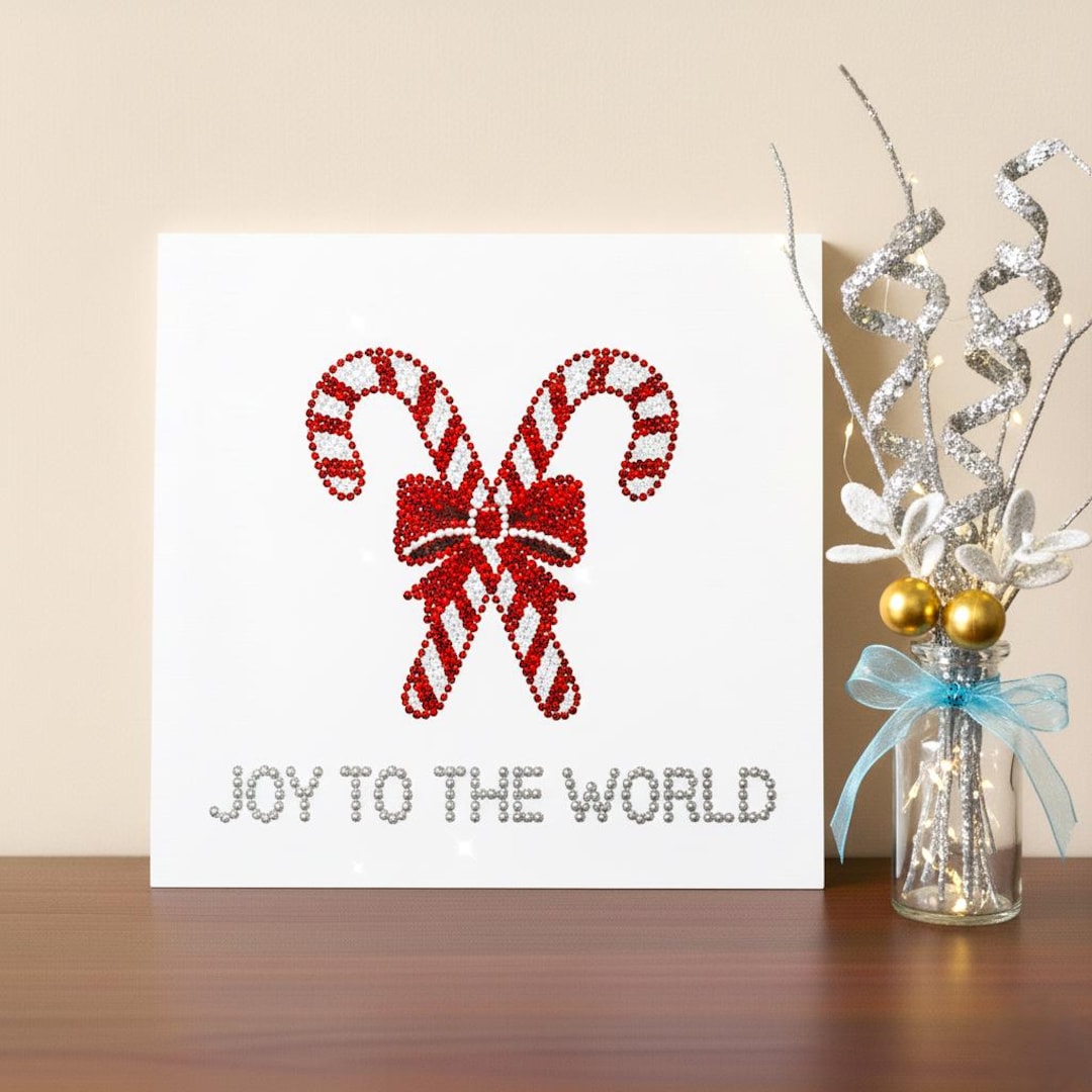 Joy Candy Cane Diamond Art Kit - Etsy