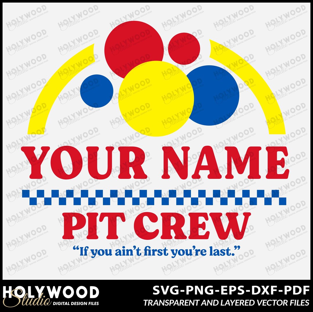 Custom Pit Crew Racing Digital Design Download, Personalized Race Car ...