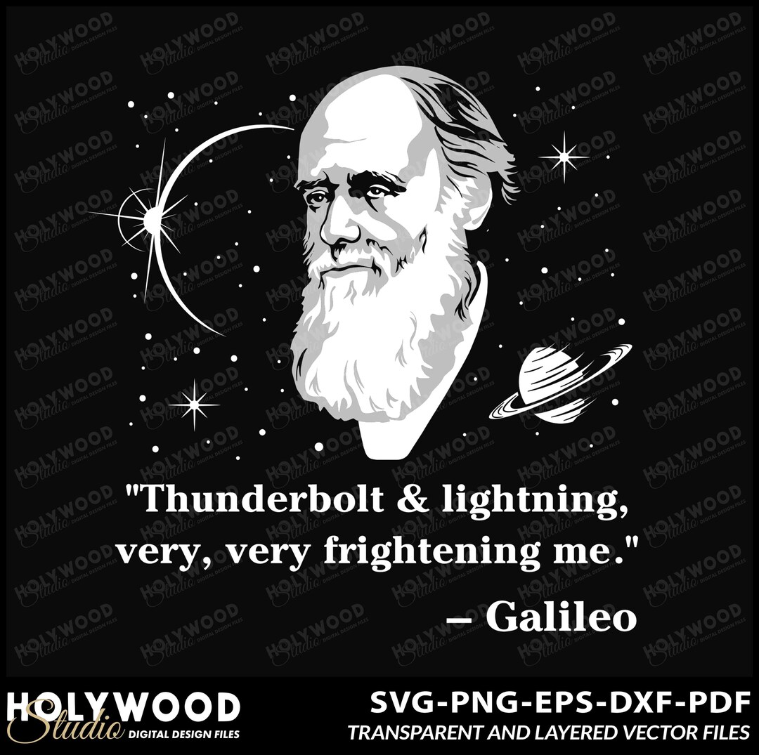 Funny Science Meme Digital Design Download, Galileo Misquote Humor ...
