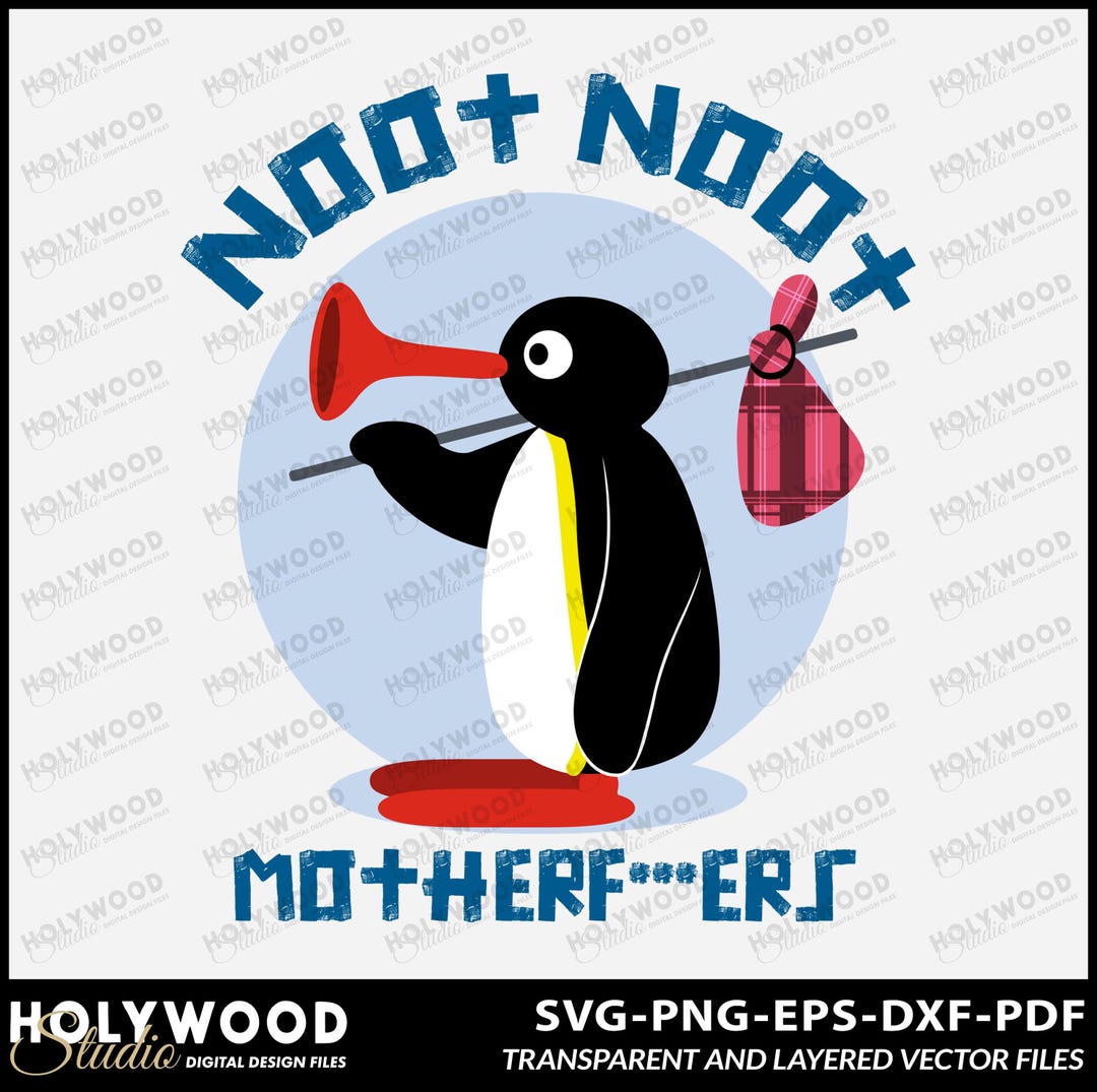 Funny Noot Noot Penguin Digital Design Download, Funny Penguin Meme ...
