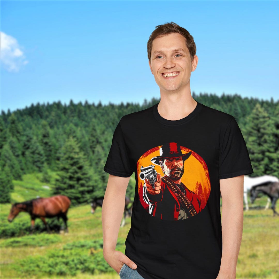 Arthur Morgan Red Dead Redemption T Shirt, Gift for Cowboy Lovers, RDR2 ...
