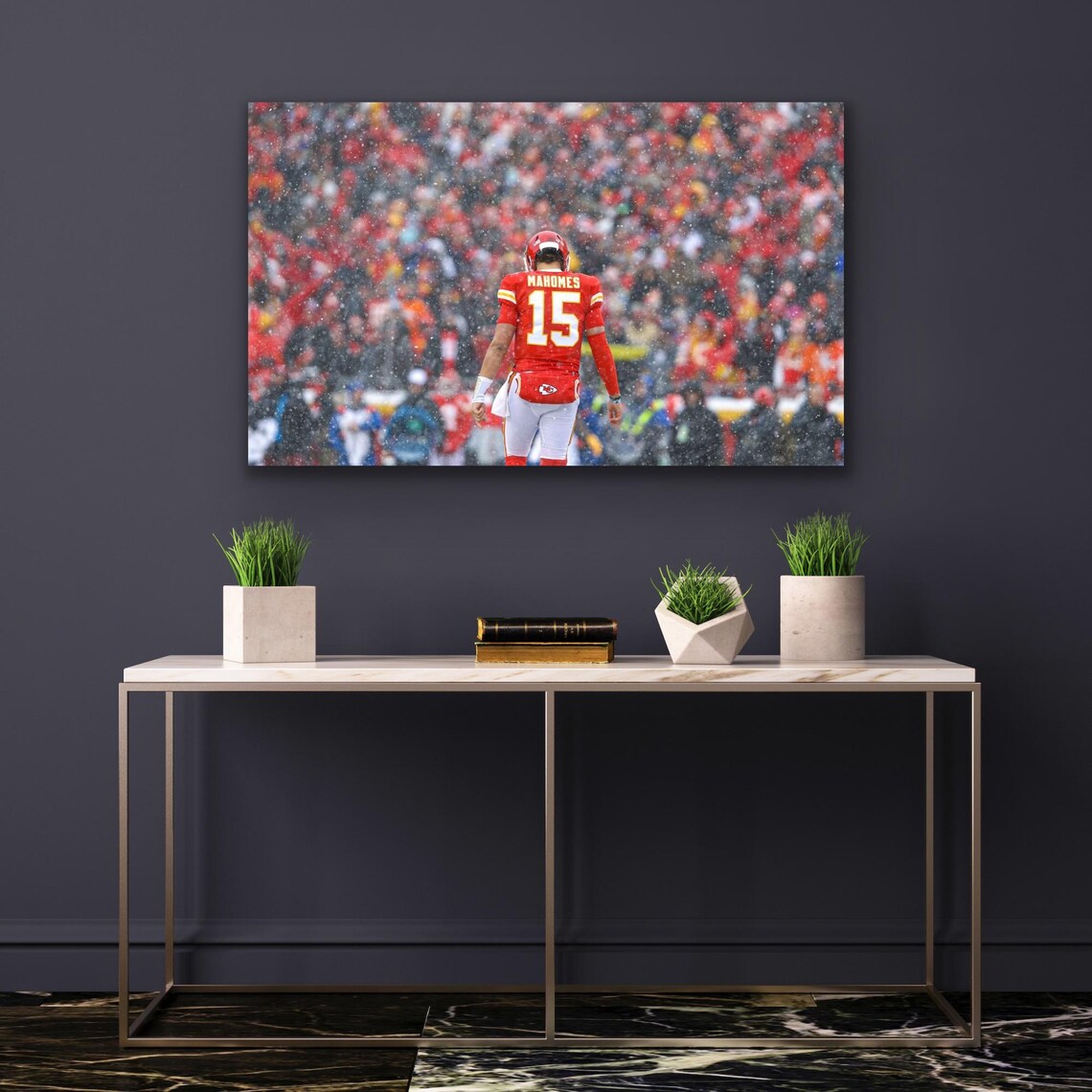 Patrick Mahomes in the Snow, NFL Chiefs - Etsy