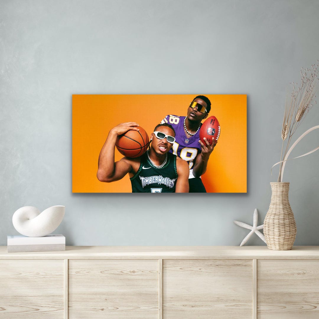 Justin Jefferson Anthony Edwards Jersey Swap Elongated - Etsy