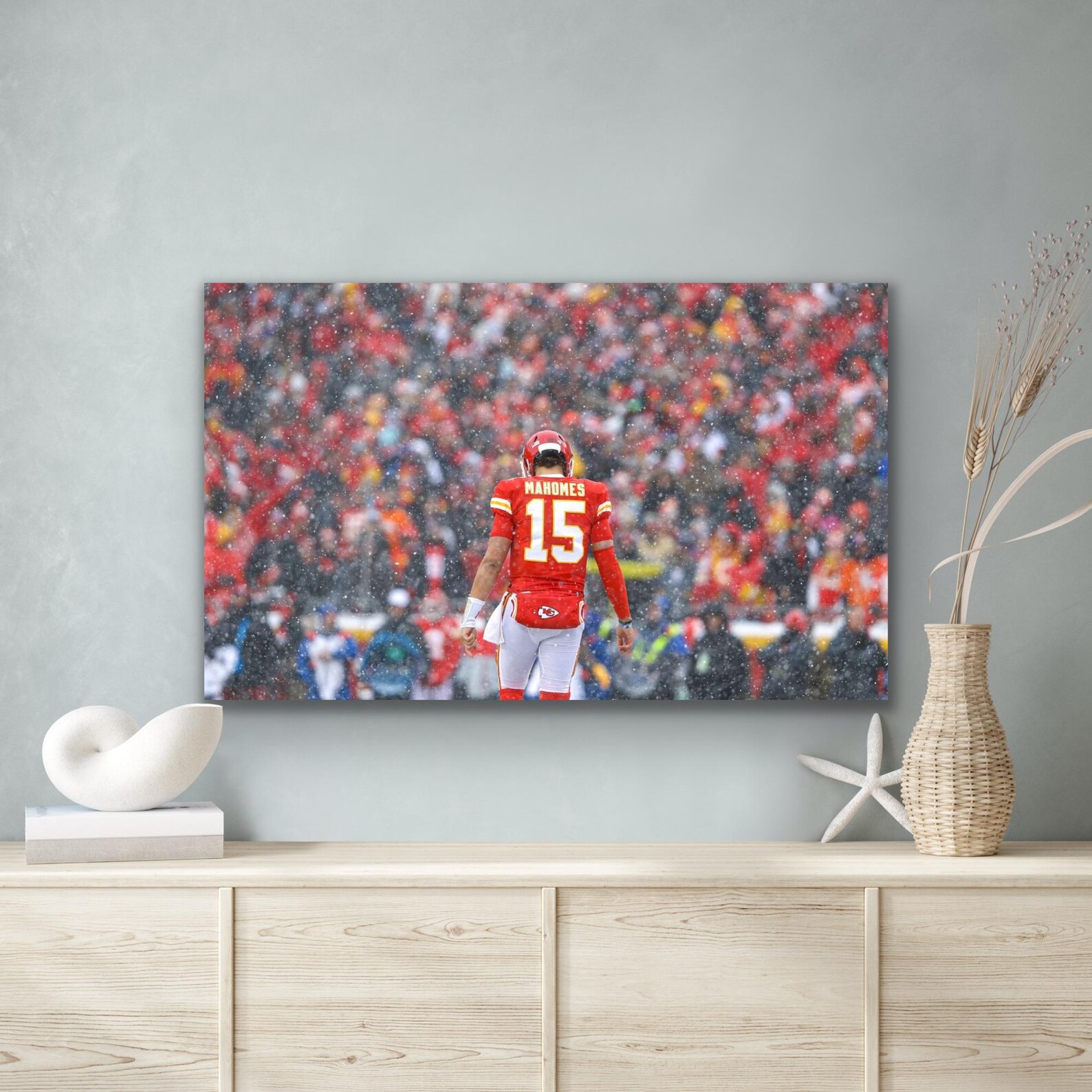 Patrick Mahomes in the Snow, NFL Chiefs - Etsy