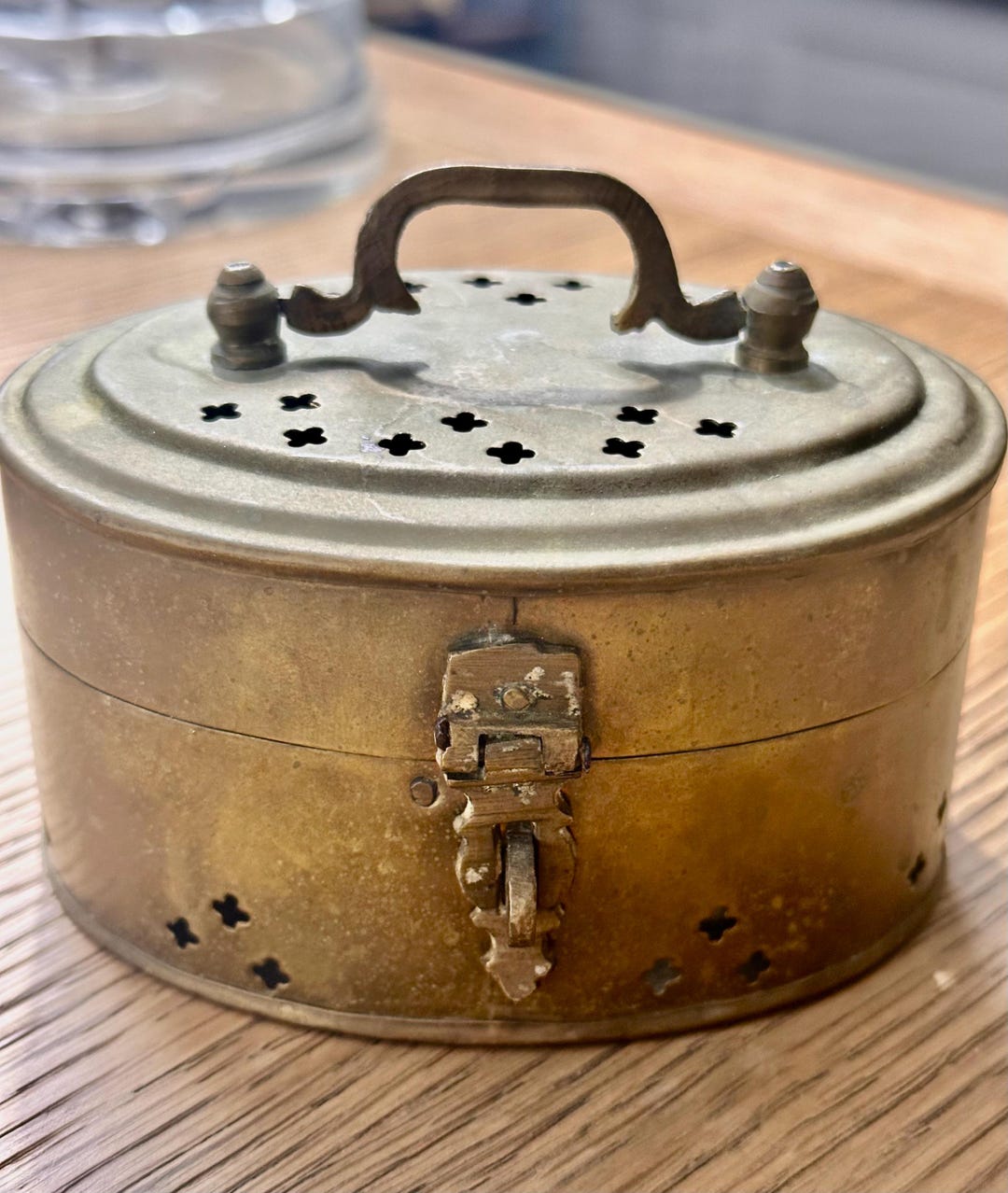 Vintage BRASS CRICKET BOX, Super Cute, Brass With Handle - Etsy