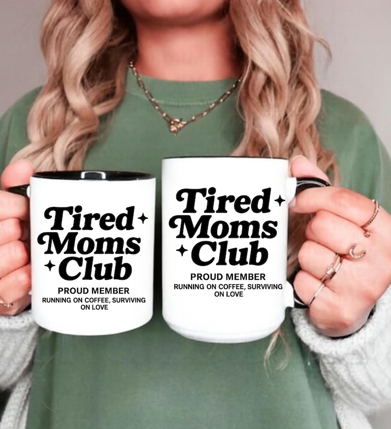 New Mom Mug for Mom Coffee Mug, Tired Mom Club Mug, Funny Mom Mug New ...