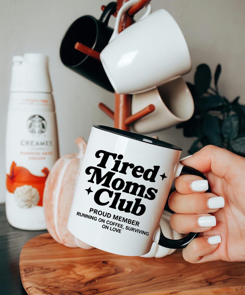 New Mom Mug for Mom Coffee Mug, Tired Mom Club Mug, Funny Mom Mug New ...