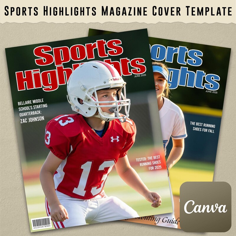 Softball Magazine Cover - Etsy