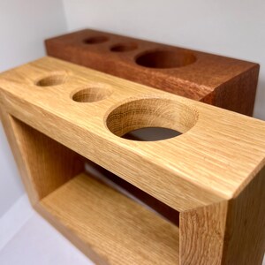 Minimalist Wooden Toothbrush and Toothpaste Holder | Wood Bathroom ...
