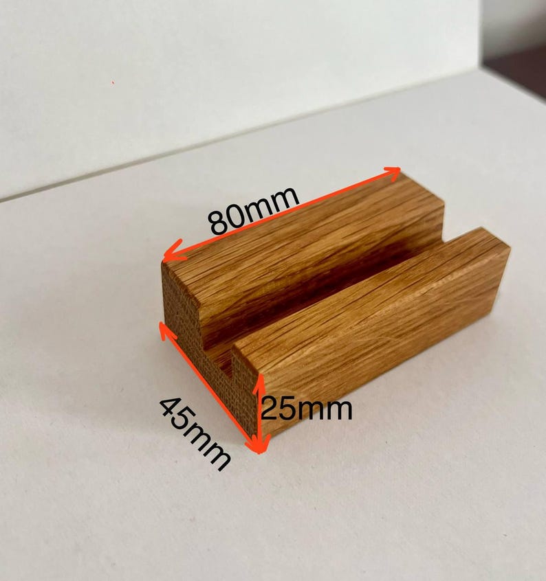 Wooden Card Holder | Wooden Business Card | Handmade Desk Organiser ...