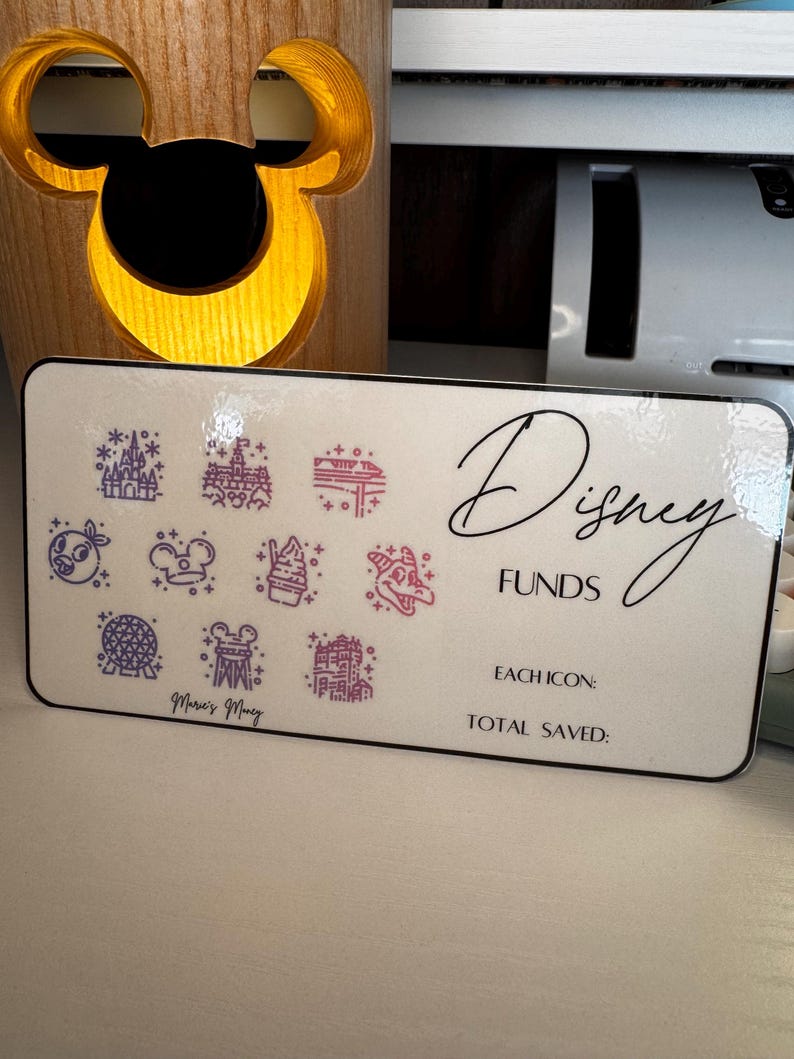 Disney Icon Savings Tracker - Etsy