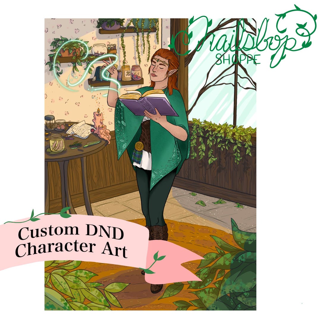 Custom Dnd Character Art | Background | Dungeons and Dragons - Etsy
