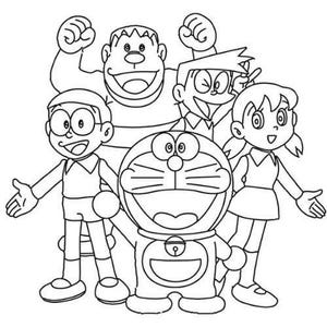 Super Cute Designs of Doremon, Bold & Easy Printable PDF , Adult and ...