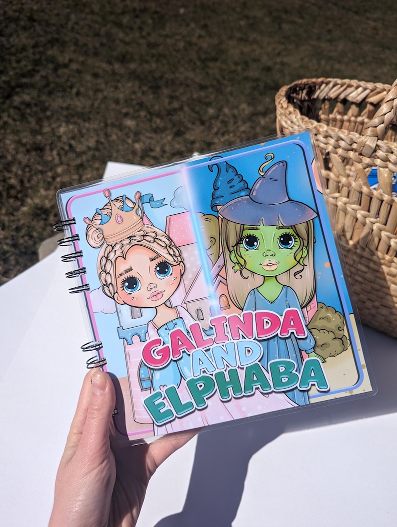 Galinda & Elphaba Paper Doll Busy Book: Handmade Daughter Gift - Etsy