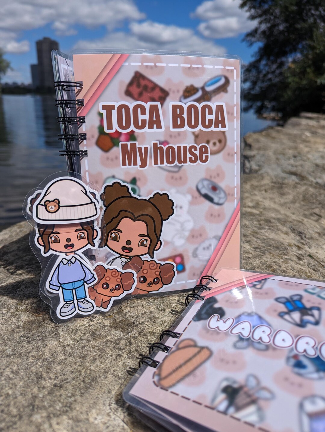 Toca Boca Busy Book, Peel and Stick, House & Wardrobe, Paper Doll ...