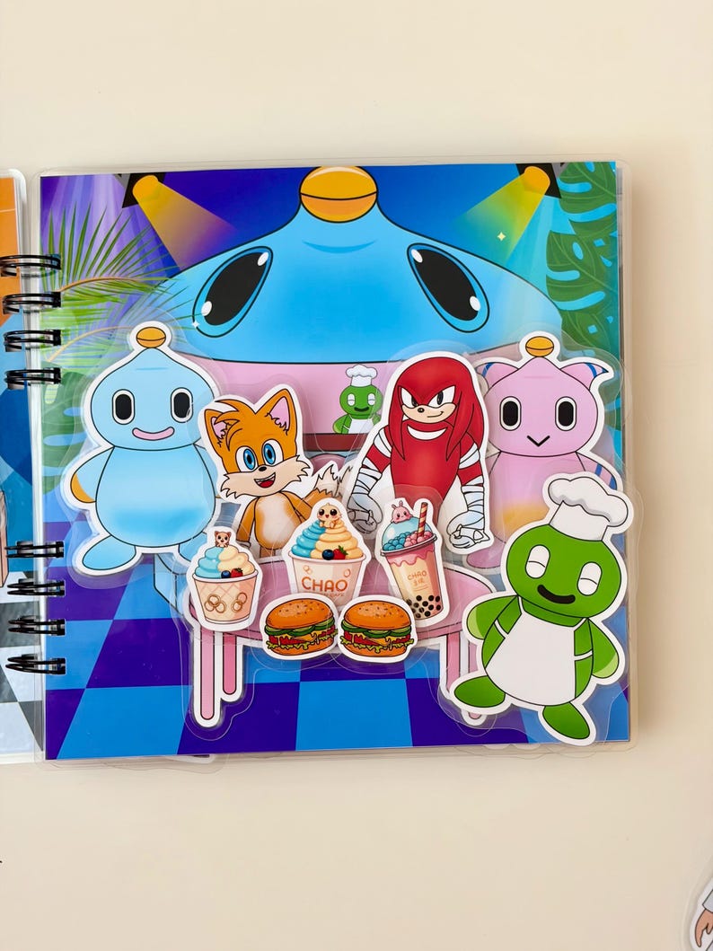 Sonic Hedgehog Adventure Quiet Book | Interactive Busy Book (printable ...