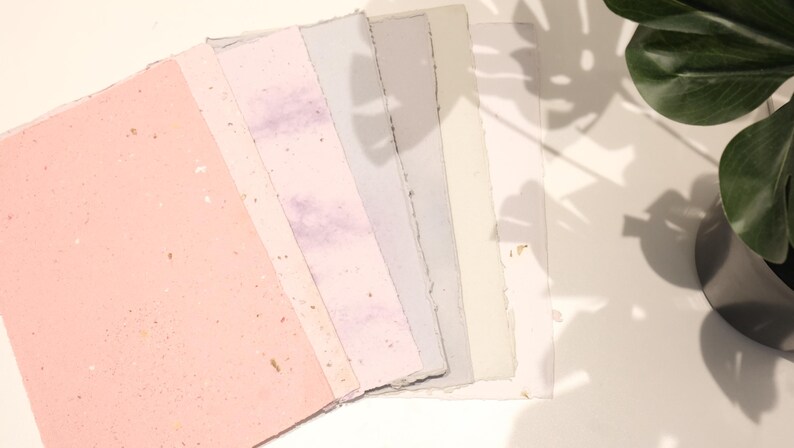 16*26cm Handmade Recycled Paper | Sheets Eco-friendly Deckle Edge Paper ...