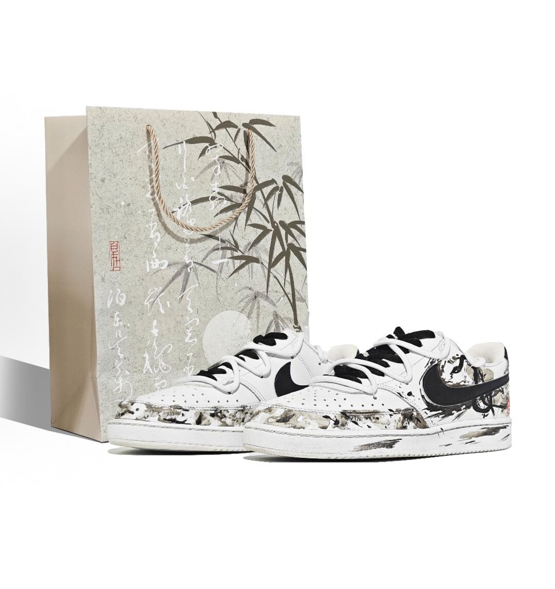 Nike Court Vision 1 - Japanese Calligraphy Custom - Etsy