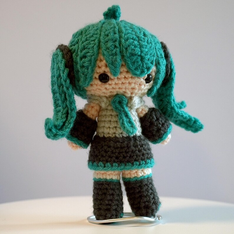 Hatsune Miku – Vocaloid Crochet Chibi Plush, Amigurumi Doll, Anime ...
