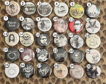 Vintage Inspired Pins - Reproduction Pinback Buttons Handmade Retro ...