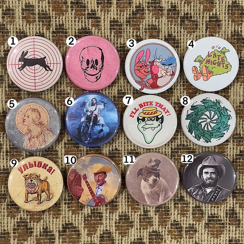 Retro Buttons - Etsy