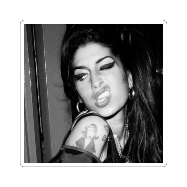 Amy Winehouse Back to Black Kiss-cut Stickers, Music Lovers Water ...