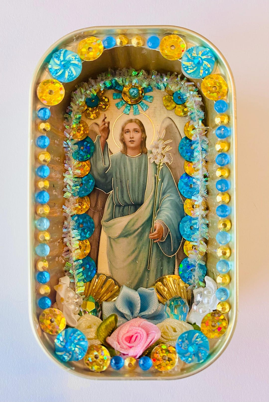 St. Michael the Archangel Shrine – Handmade Religious Wall Art in ...