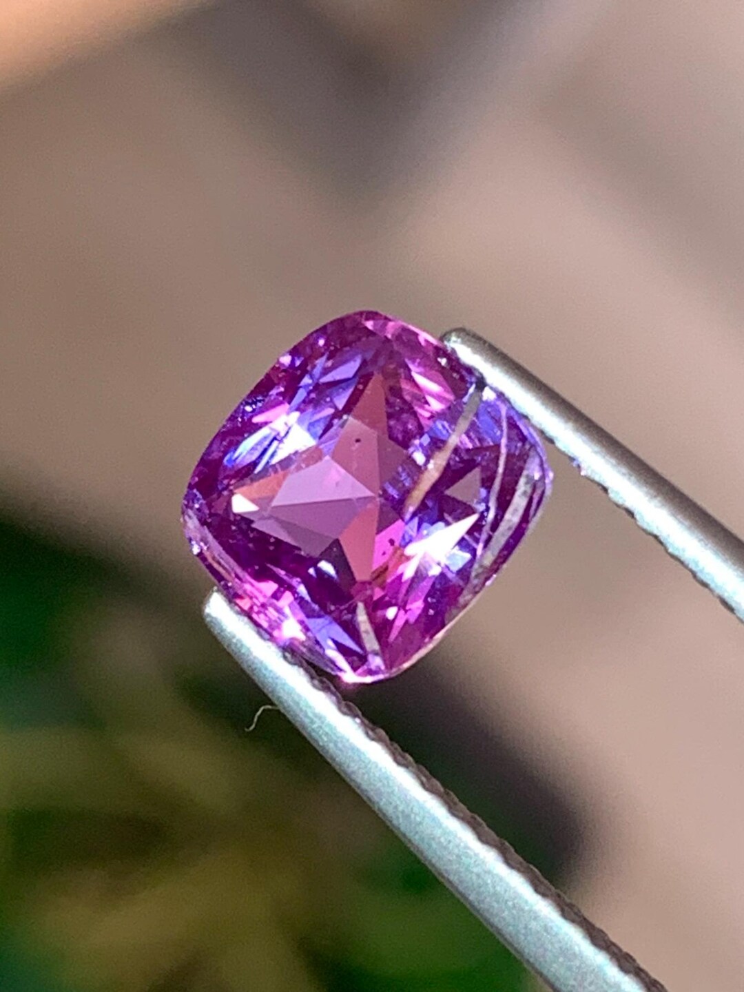 2.43 Ct Certified Sri Lanka No Heat Vivid Violetish-pink Sapphire - Etsy UK