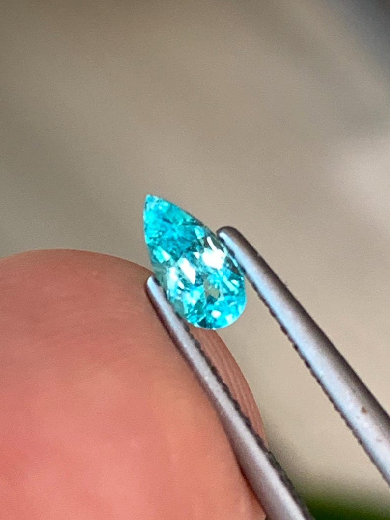 GIA Certified 0.28 Ct Blue Brazilian Paraiba Tourmaline - Etsy