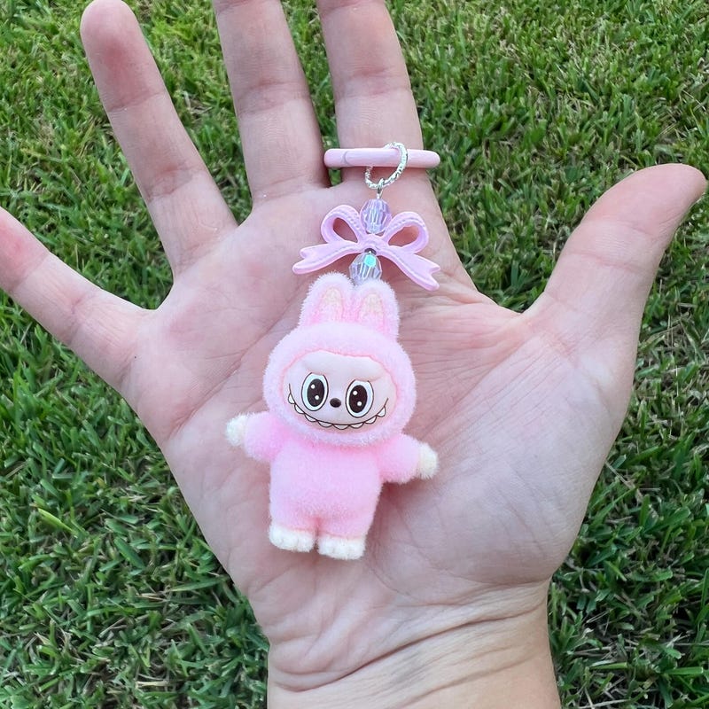 Pink and Yellow Labubu - Etsy