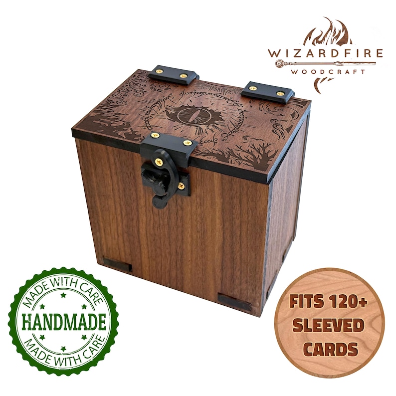MTG Deck Box LOTR: Commander, Fits 100+ Sleeved Cards, Dice Tray ...