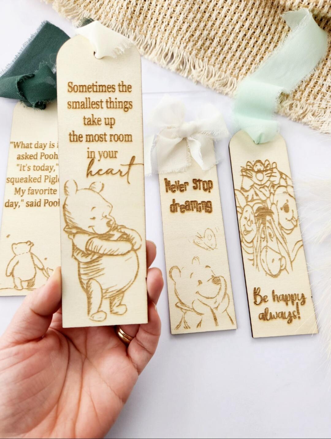 Personalized Bookmarks, Custom Bookmarks, Winnie the Pooh Bookmark, - Etsy