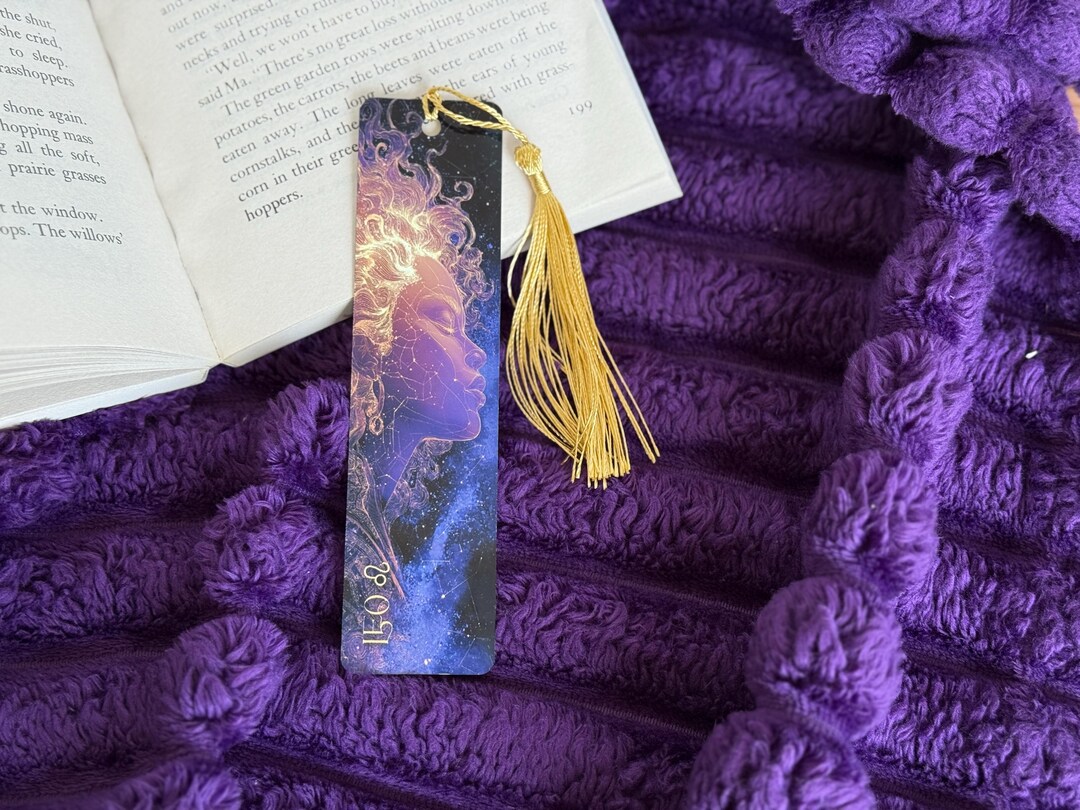 Zodiac Leo Bookmark: Handmade Aluminum Astrology Gift - Etsy