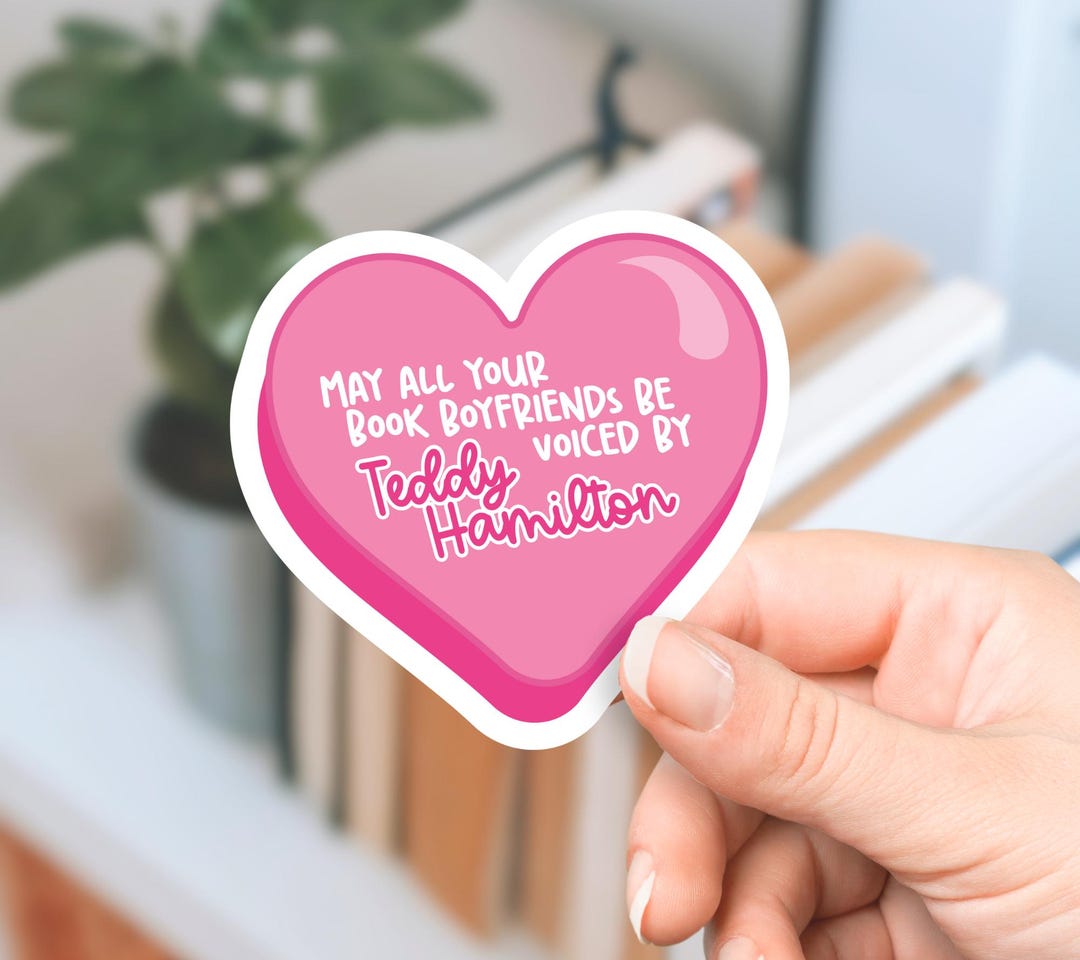 Teddy Hamilton Book Boyfriend Sticker - Audiobook Narrator Waterproof ...