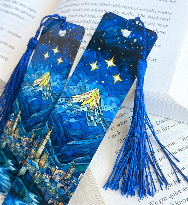 Stained Glass ACOTAR Bookmark: Aluminum Fantasy Book Lover Gift - Etsy