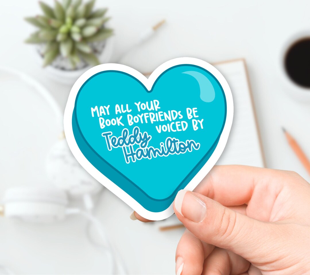 Teddy Hamilton Book Boyfriend Sticker - Audiobook Narrator Waterproof ...