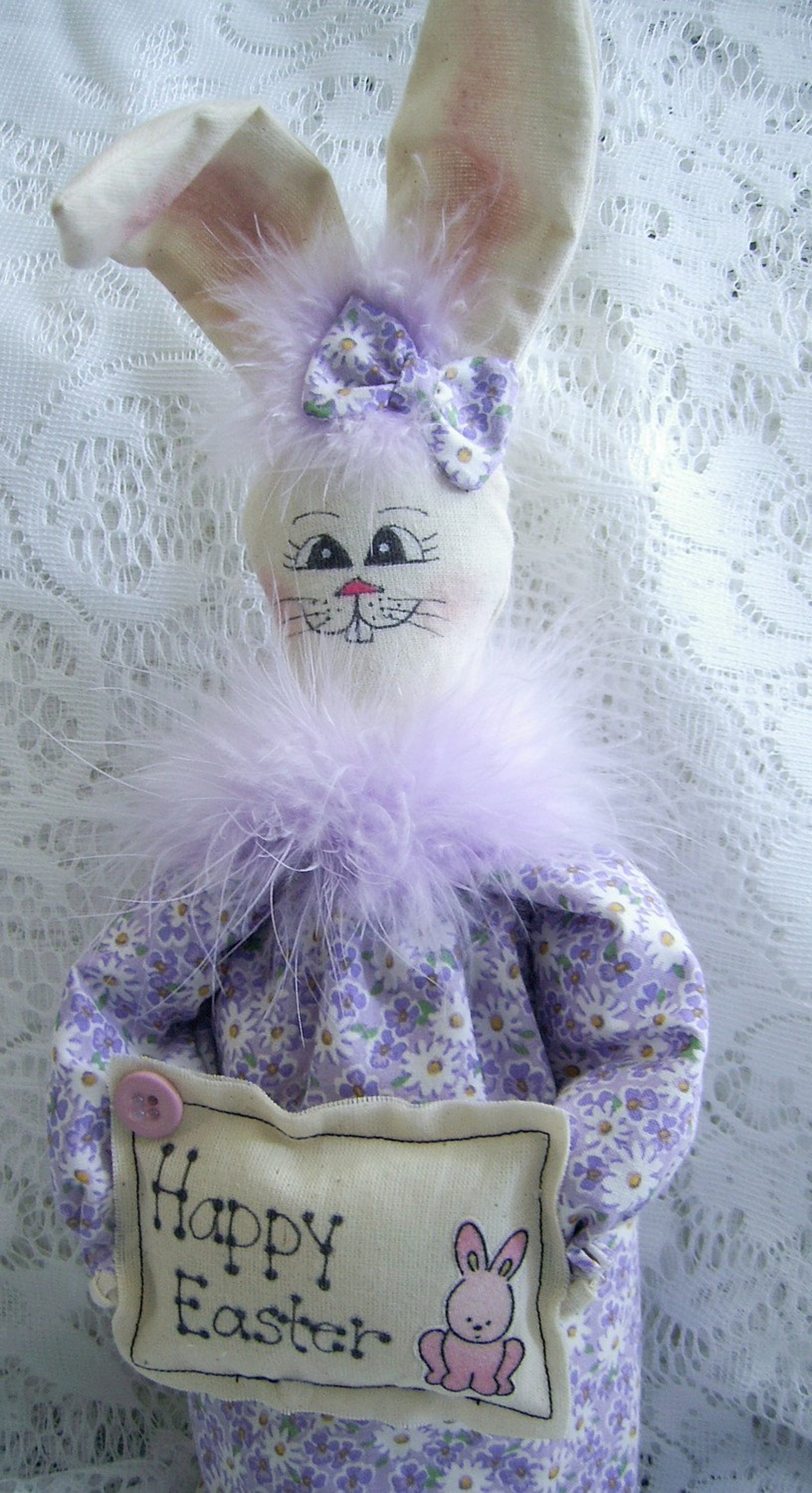 Bunny Rabbit Pinhead Happy Face(tm) Easter - Etsy