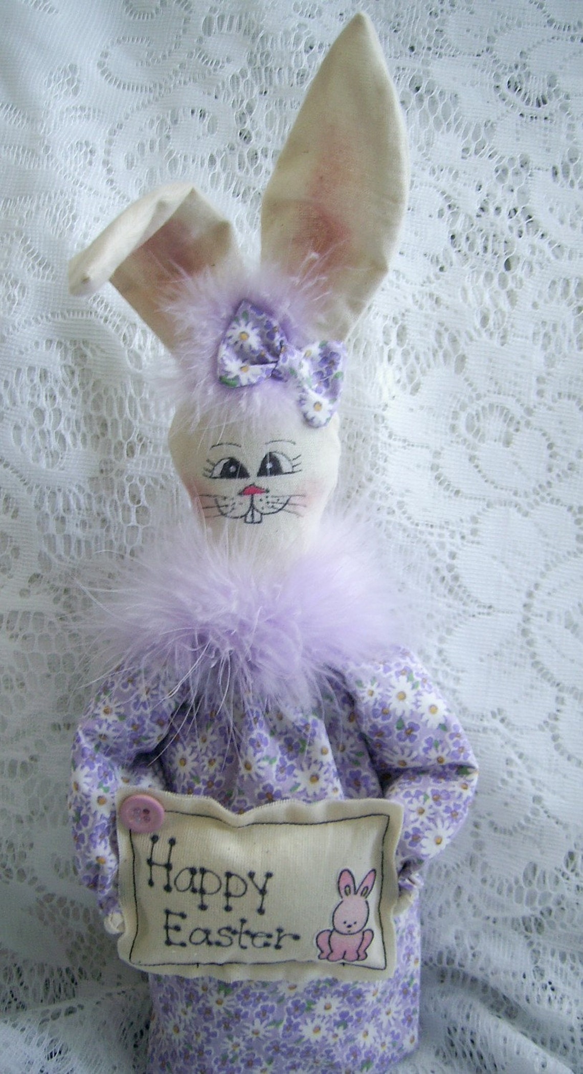 Bunny Rabbit Pinhead Happy Face(tm) Easter - Etsy