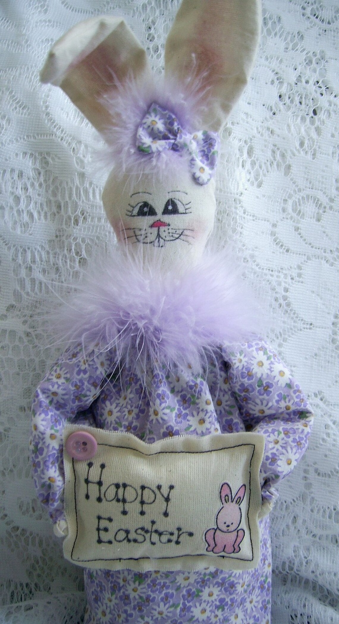 Bunny Rabbit Pinhead Happy Face(tm) Easter - Etsy