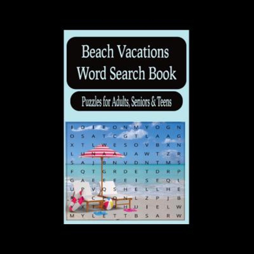 Printable Beach Vacation Word Search Puzzle: Downloadable Vacation ...