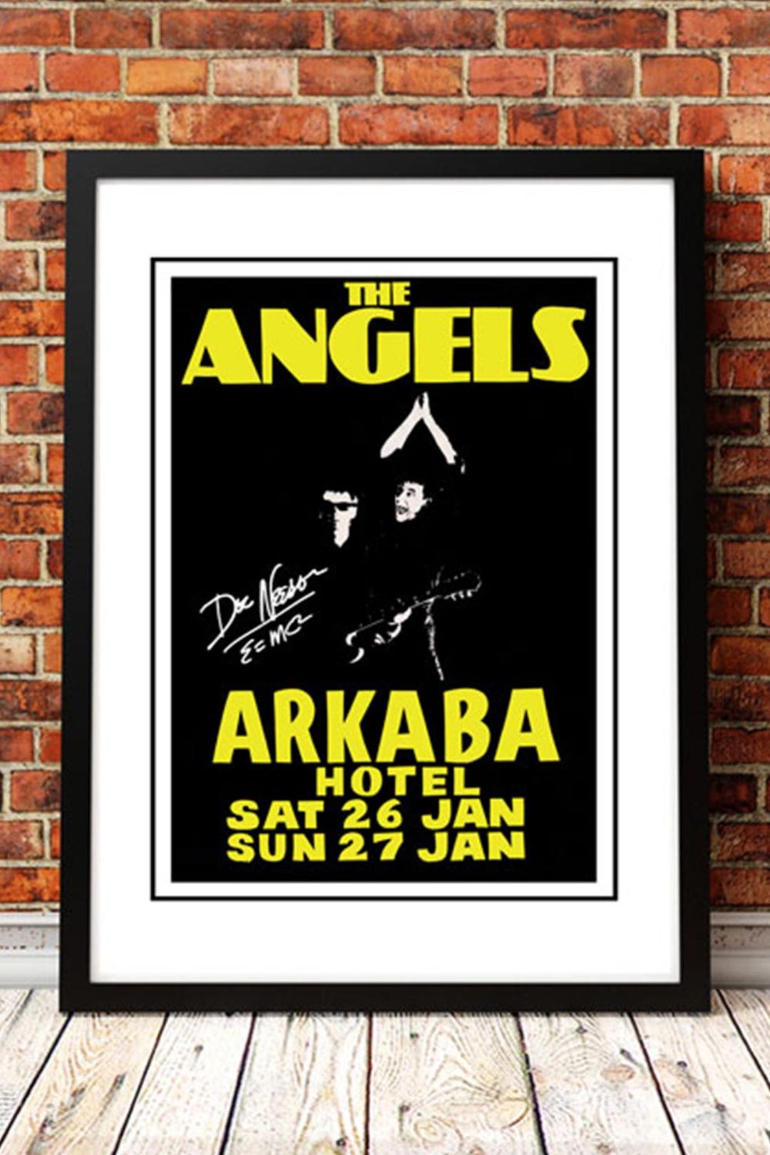 The Angels Poster Print | 1980 Concert Art A4 Size Digital Download ...